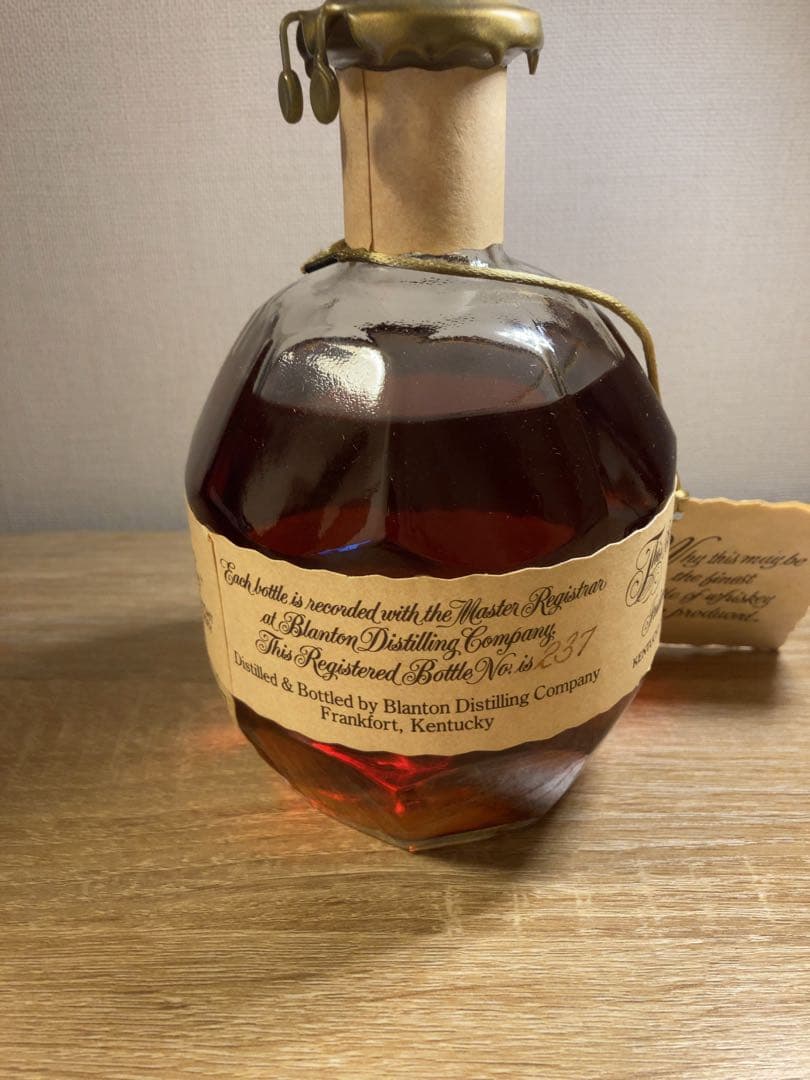ブラントン　ウィスキー　750ml バーボン　whiskey 89年　冊子付き