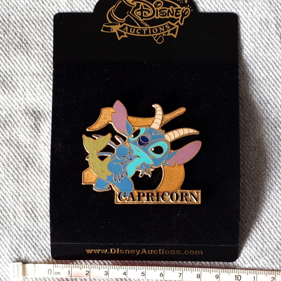 【レア】DisneyAuctions スティッチ 山羊座 ピンバッジ