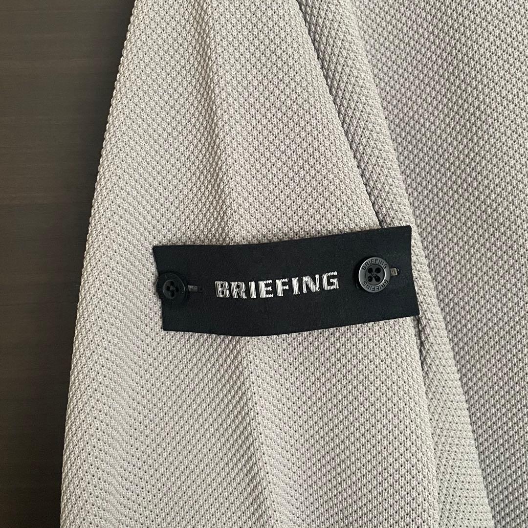 BRIEFING MS WR KNIT HALFZIP TOP グレー L
