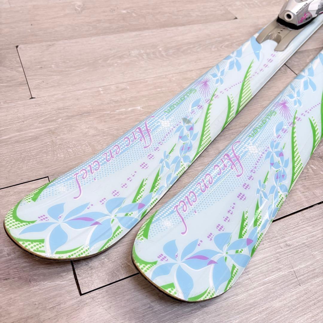 【レディーススキー】サロモン スキーセット 151cm カーボンポール