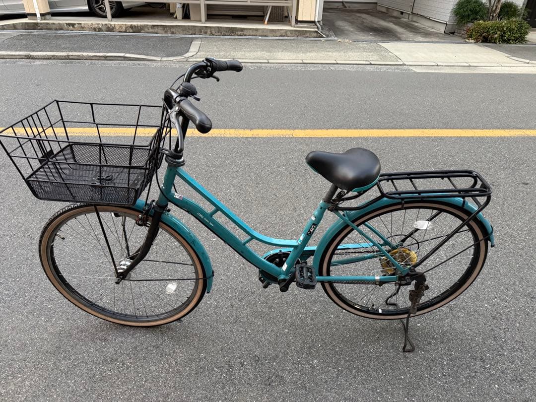 163 自転車 大阪市 【引取り限定】 美品 26インチ 変速付き