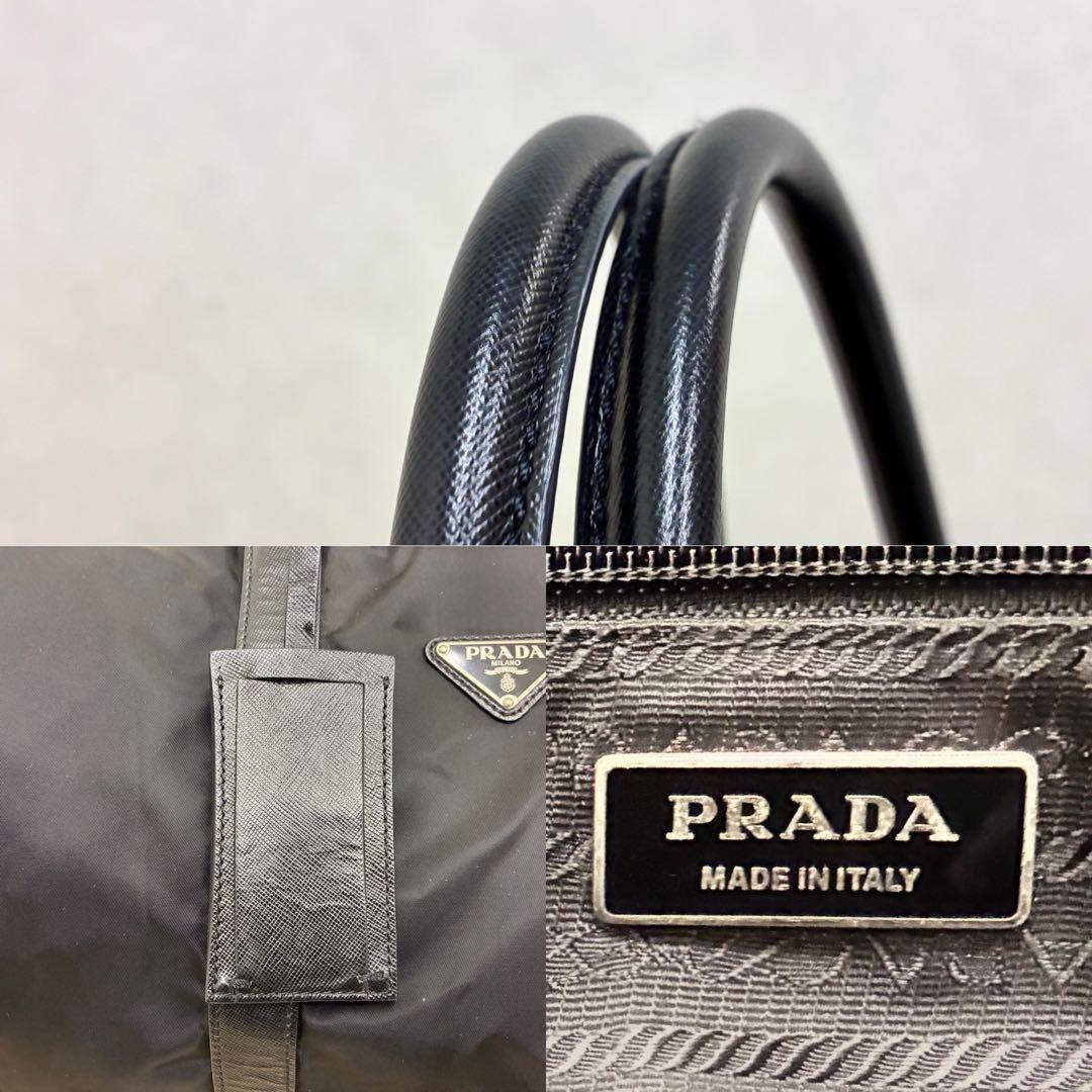 【美品✨】PRADA プラダ ナイロン ボストンバッグ 旅行バッグ 大容量 黒