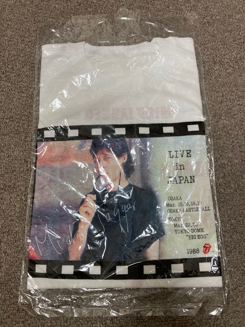 Mick Jagger LIVE in JAPAN Tシャツ 1988