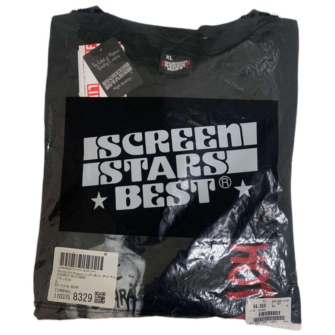 SCREEN STARS × LIFE レッドホットチリペッパーズ Tシャツ 黒