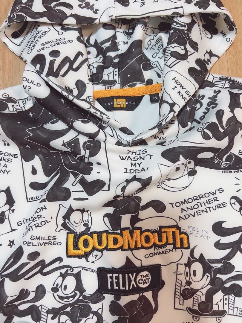 超美品 ラウドマウス LOUDMOUTH フード パーカーMサイズ　フィリックス