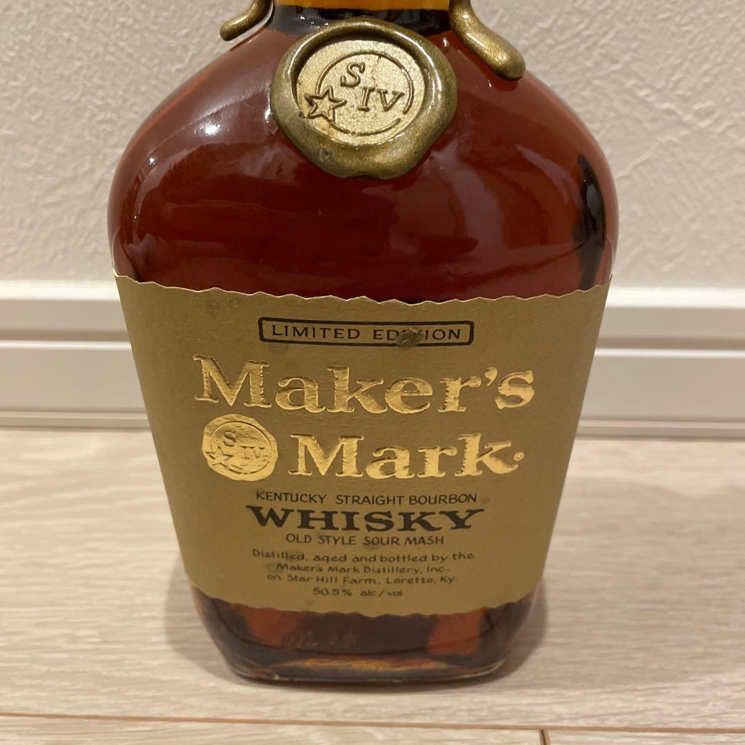 ①古酒　Maker's Mark リミテッドエディション ゴールドトップ