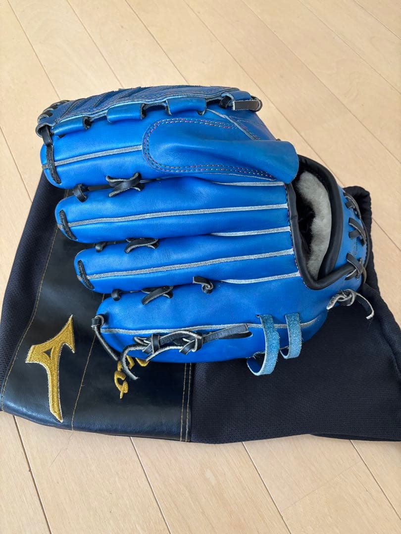 Mizuno Pro 軟式グローブ 青