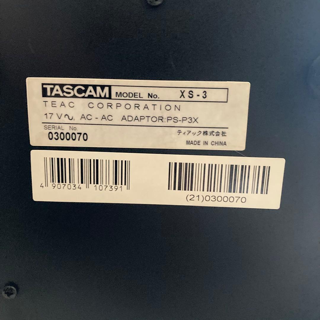 【美品♪】TASCAM XS-3 プロフェッショナル DJミキサー