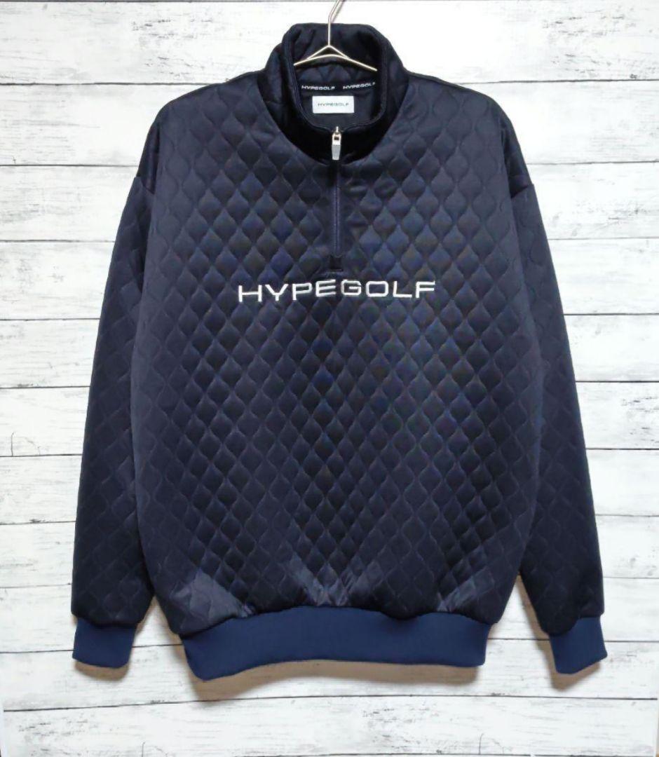 ハイプゴルフ　HYPEGOLF ハーフジップジャケット　キルティング　L