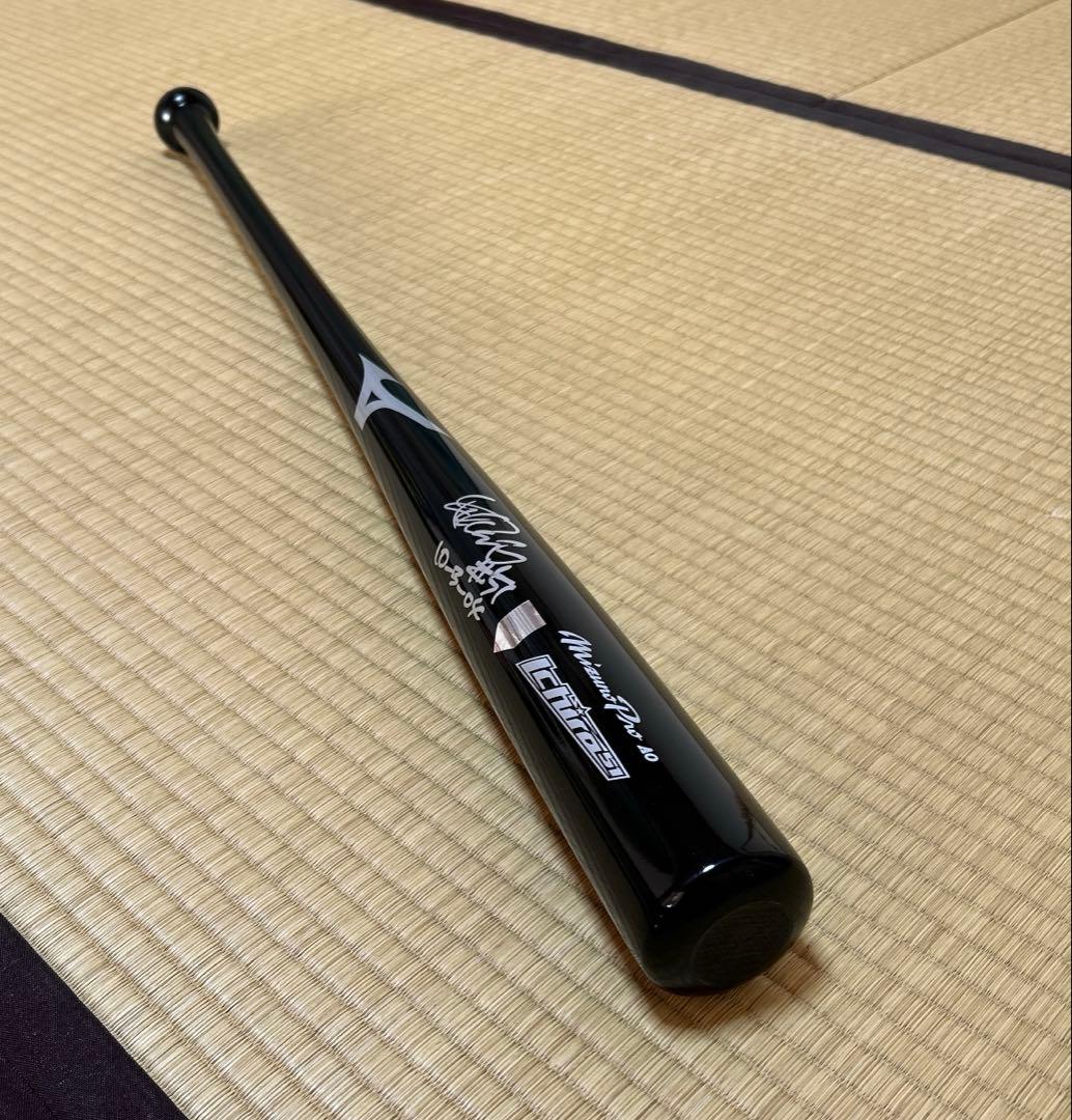 新品⭐︎イチロー直筆サイン年間最多安打262本新記録記念バット
