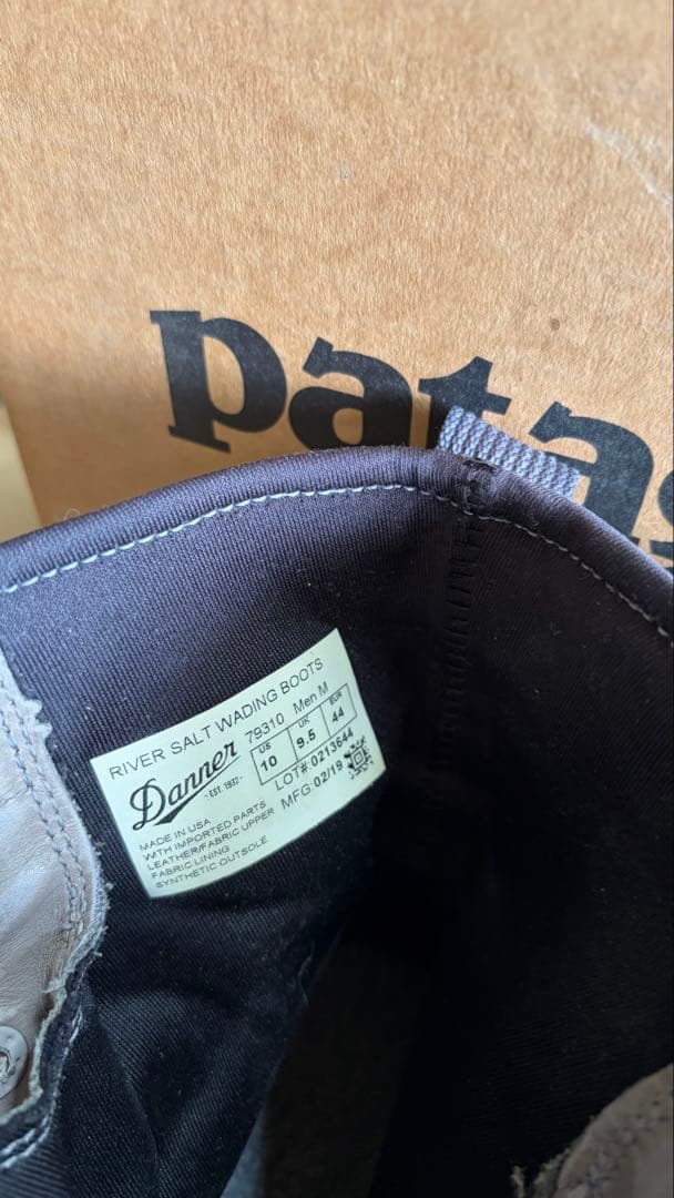 patagonia×Dannerリバーソルト　 ウェーディングブーツ US10