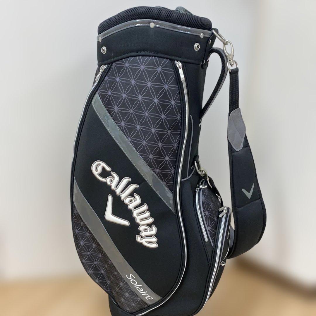 【美品】Callaway Solaire キャディバッグ 黒/グレー