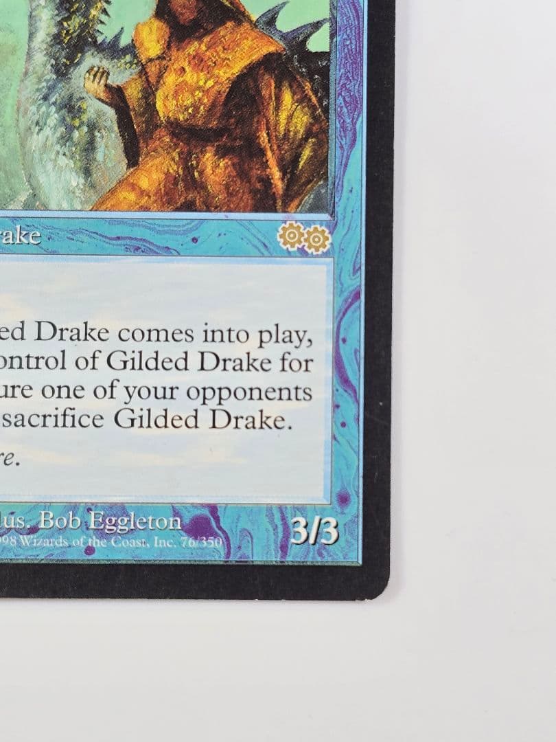 MTG 《金粉のドレイク/Gilded Drake》[USG]
