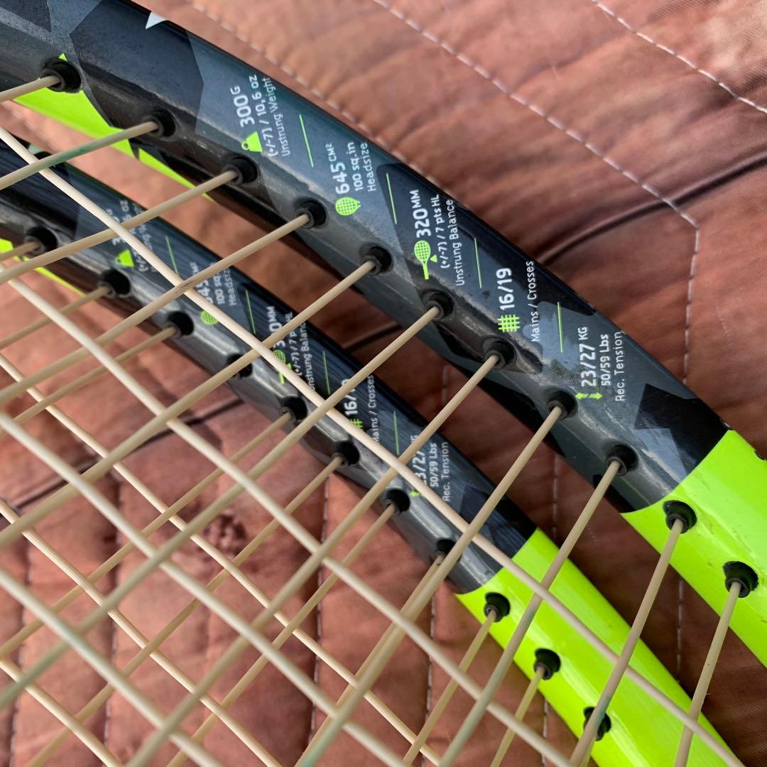 t*1様 Babolat Pure aero 2本セット　バボラ　アエロ　100