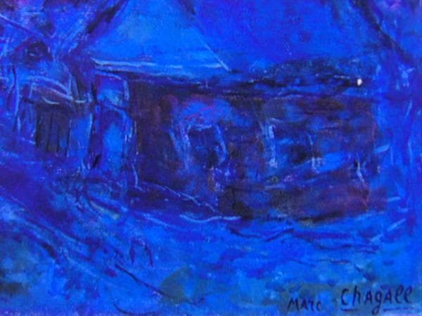 Marc Chagall、La Lune noire、超希少画集より、新品額装付