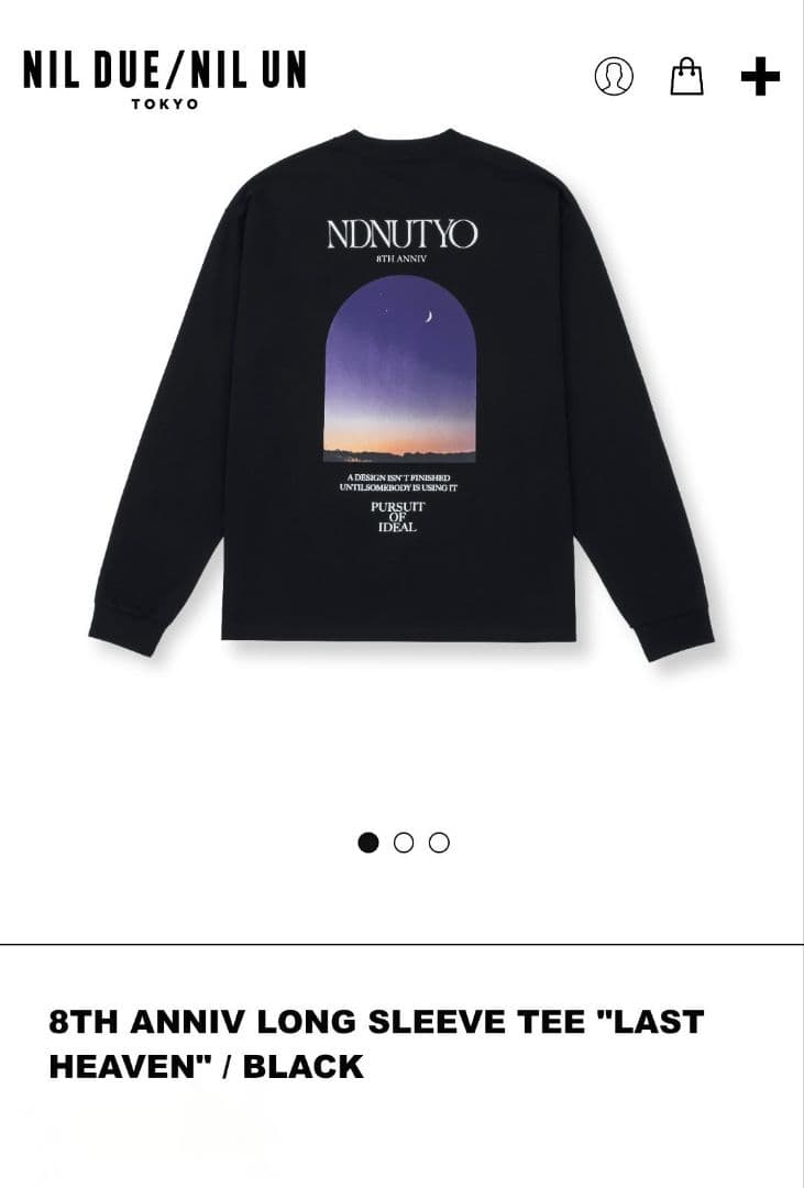 ミュージシャン NIL DUE/NIL UN TOKYO LONG SLEEVE TEE BK