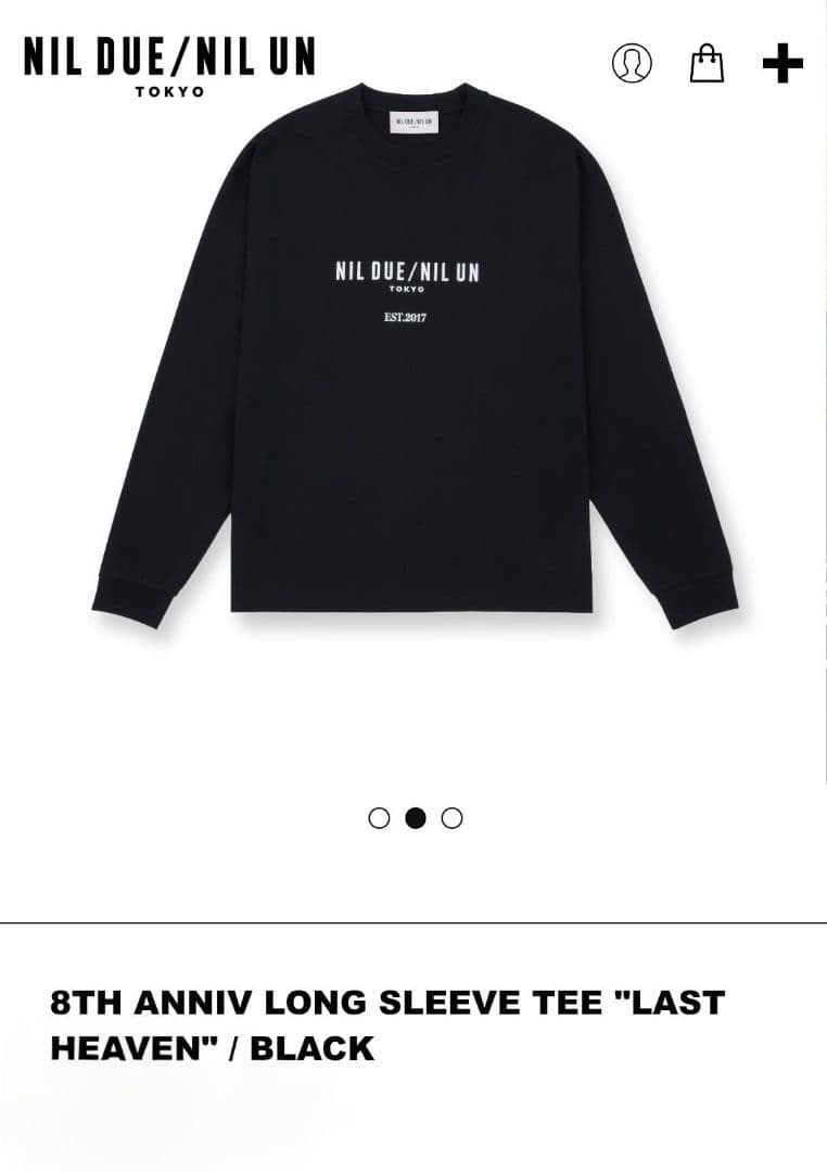 ミュージシャン NIL DUE/NIL UN TOKYO LONG SLEEVE TEE BK