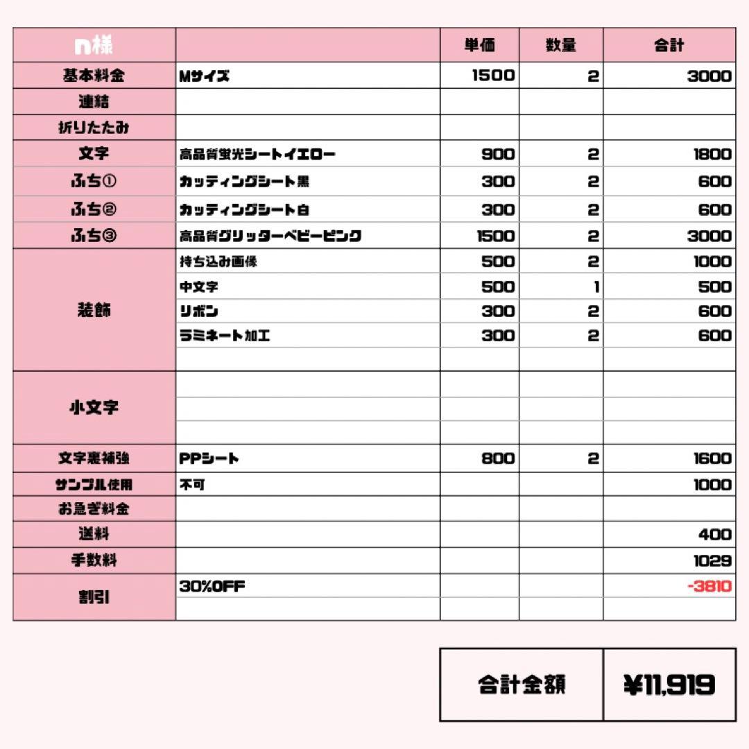 n【2/17発】うちわ文字 連結 文字パネル 団扇屋さん オーダー