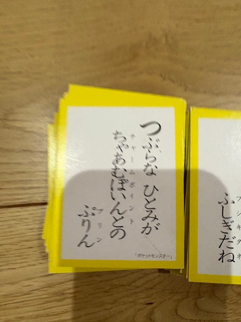 ポケットモンスター かるた　カルタ