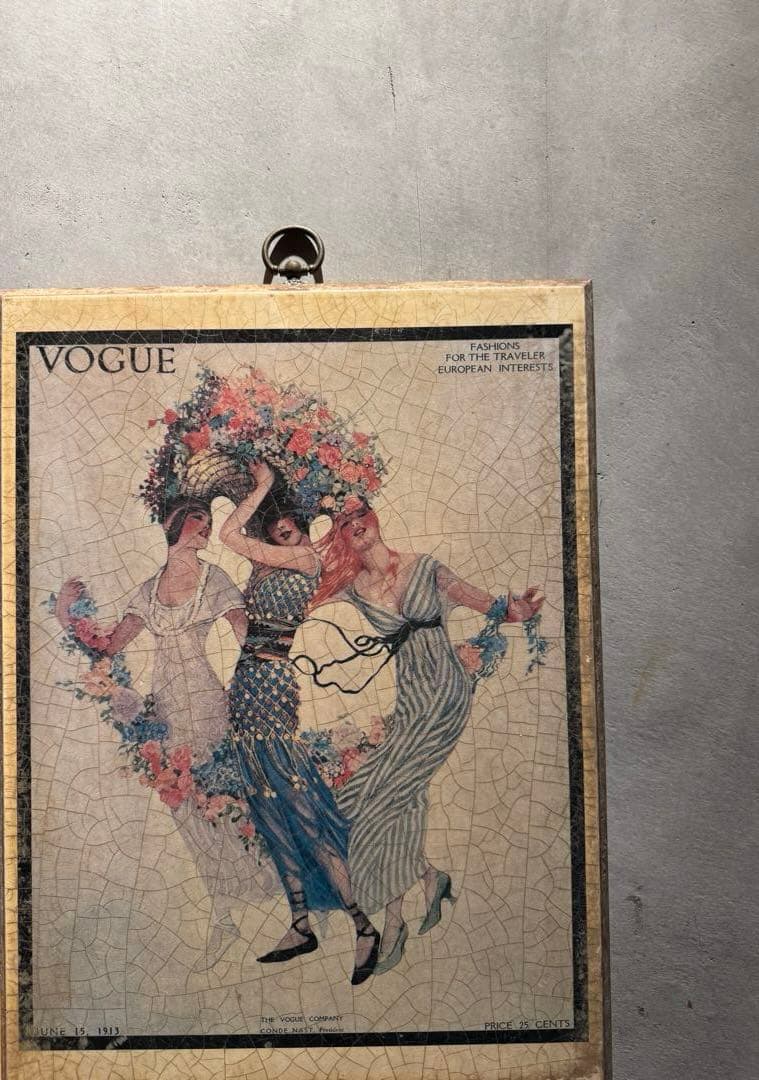 アンティーク雑貨 VOGUE ARTDECO vintage ART WOOD