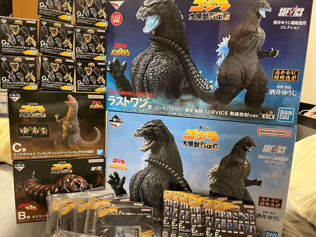 一番くじ　ゴジラ　大怪獣列伝　A〜ラストワン賞　全賞フィギュアコンプセット