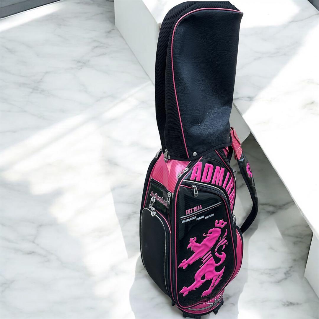 ADMRIAL キャディバッグ 2018年モデル 黒・ピンク