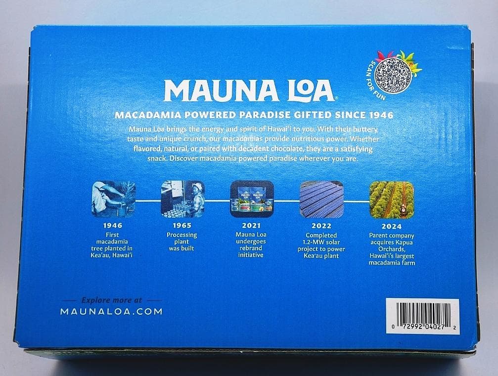 MAUNALOA マウナロア マカダミアナッツ ミックス6カップ(缶) 送料込
