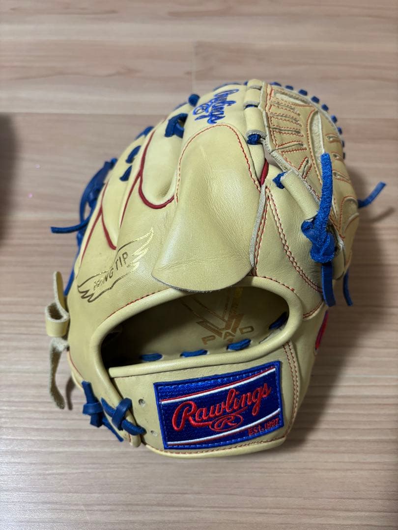 Rawlings 軟式グローブ キャメル×青