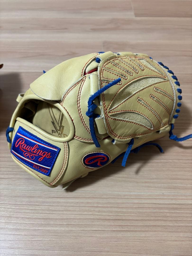Rawlings 軟式グローブ キャメル×青
