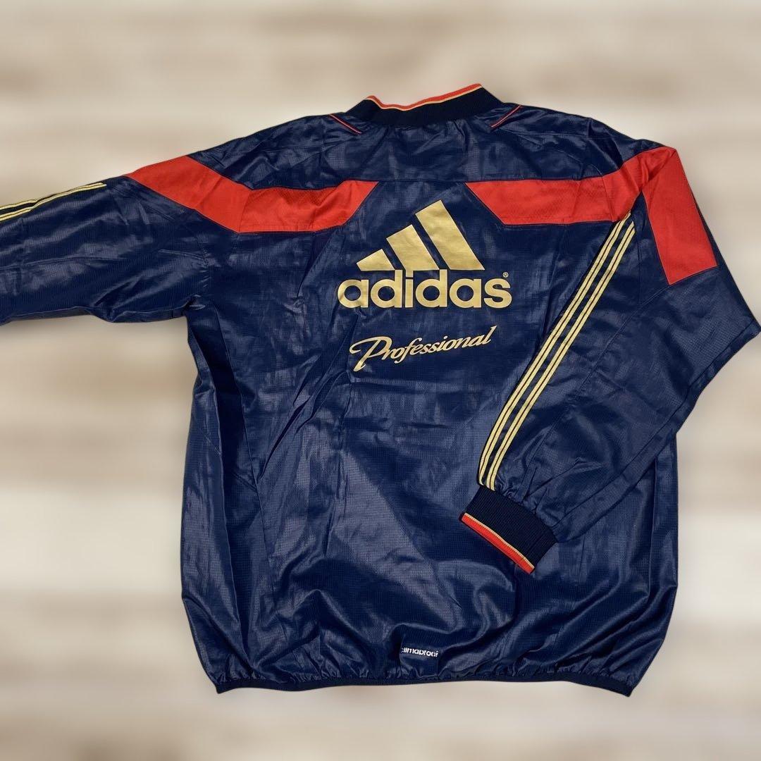 （美品）adidasトレーニングウェア ネイビーレッド 2XL 【大きいサイズ】