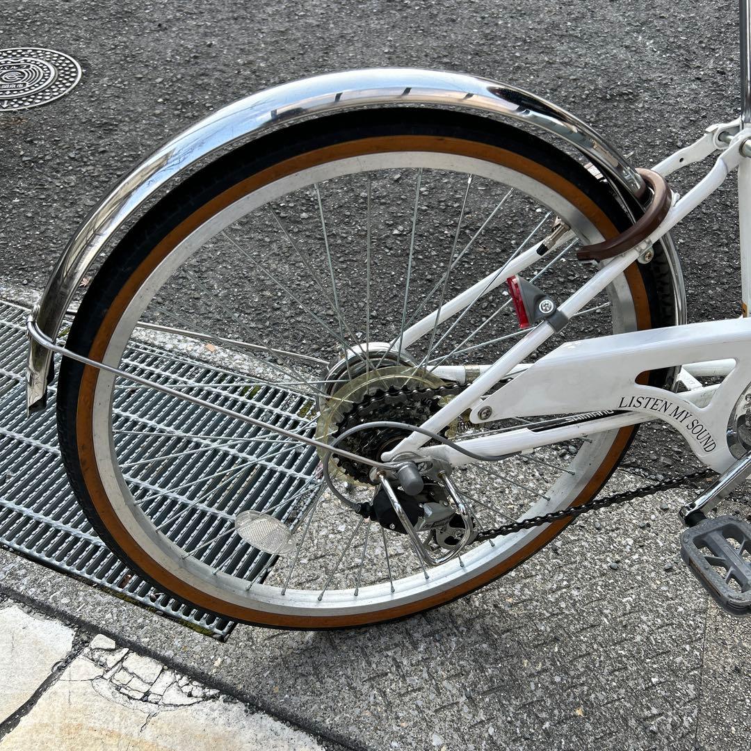 GIMLET　子供用自転車　白色　22インチ 6段変速　サカモトテクノ