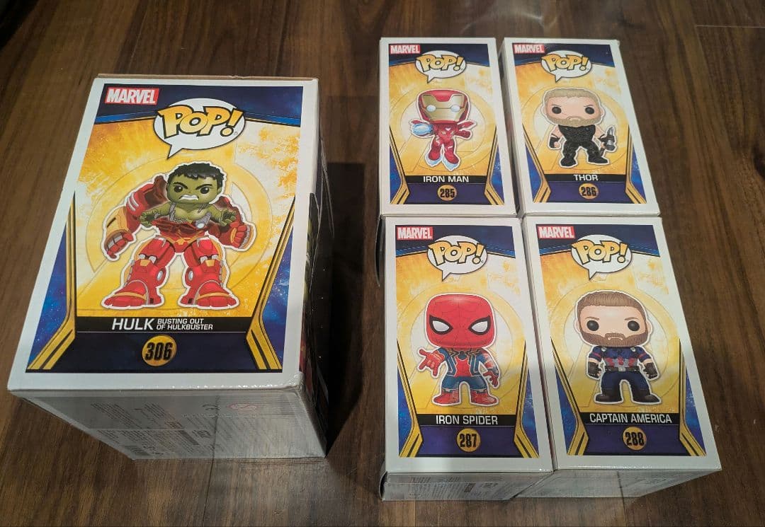 funko pop （アベンジャーズ） ハルクバスター　５点セット