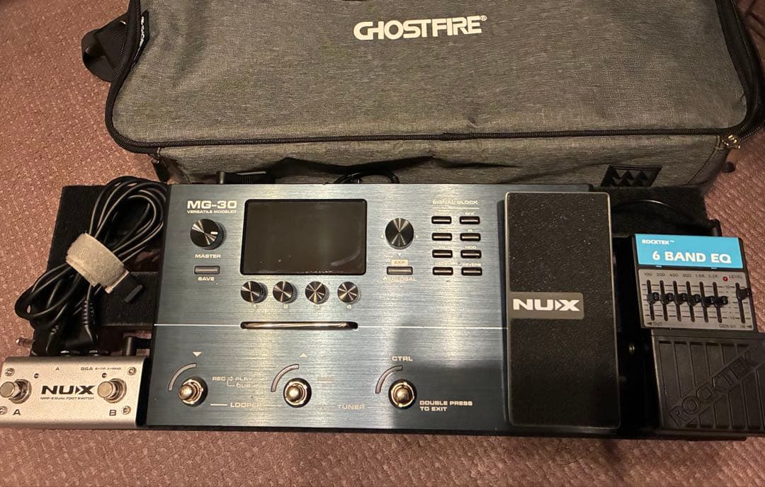 NUX MG-30 エフェクターボード ROCKTEK 6BAND EQ