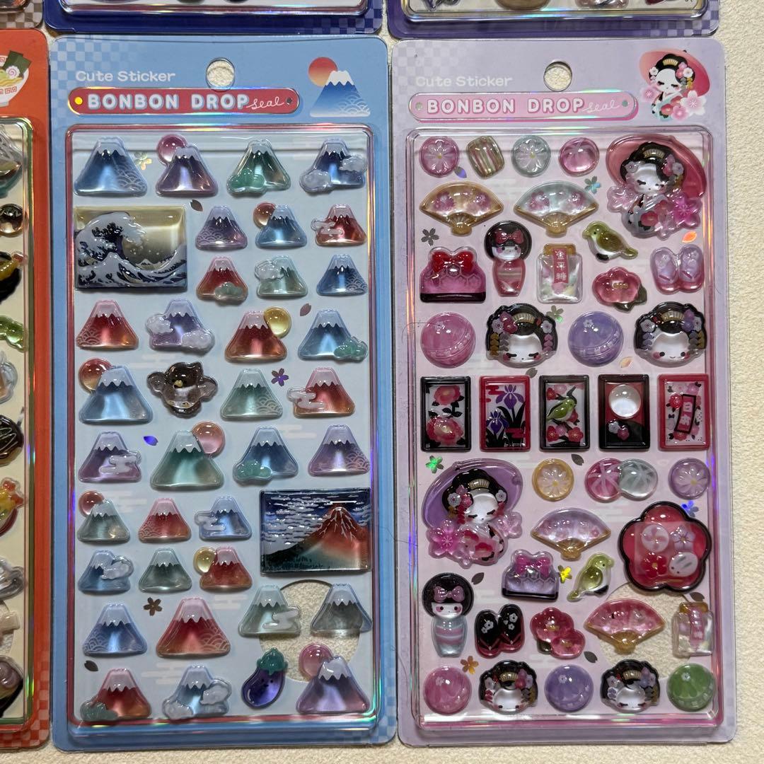 【正規品】ボンボンドロップシール❋和柄❋9種セット