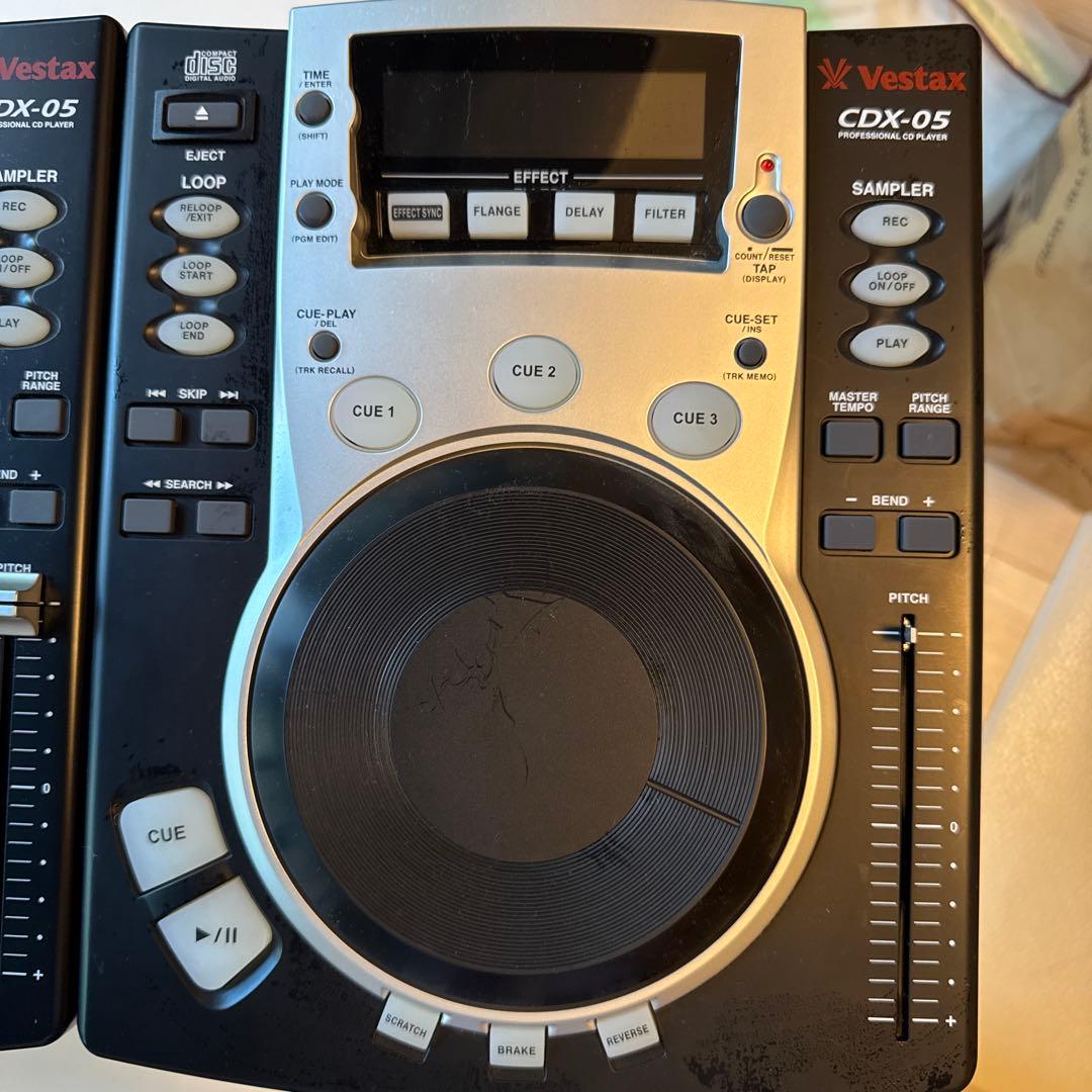 【すぐに始めるCDJセット】Vestax CDX-05 とミキサーのDJ機器一式