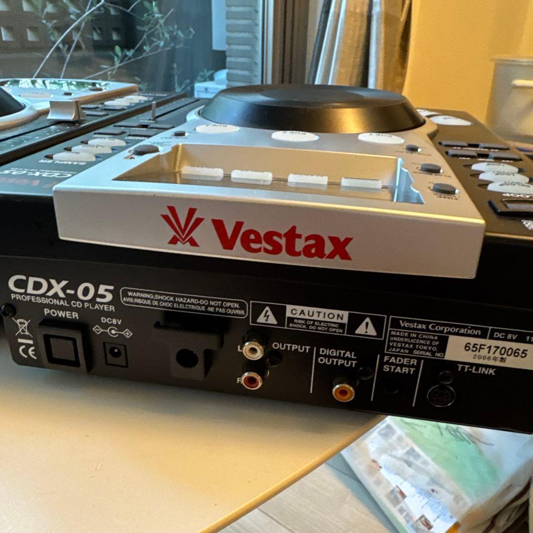 【すぐに始めるCDJセット】Vestax CDX-05 とミキサーのDJ機器一式