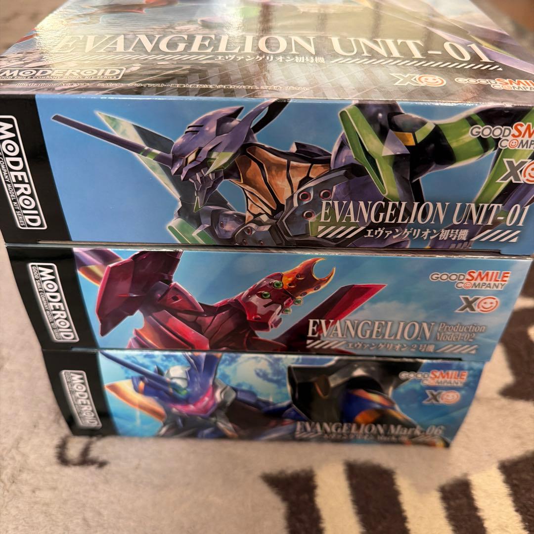 新品未開封　MODEROID EVANGELION 3点SET