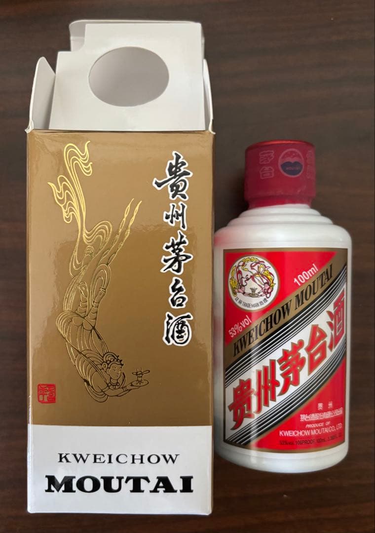 貴州茅台酒100ml(53%)未開封4本セット