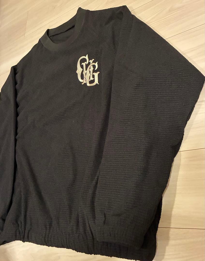 Cph/Golf CLUB WAFFLE P/O JKT 【BLACK】 L