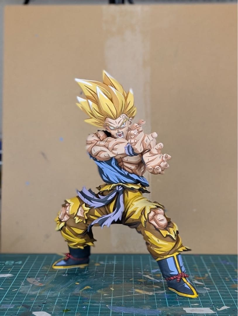 ドラゴンボールレジェンズ 超サイヤ人　孫悟空 フィギュア二次元彩色2Dリペイント