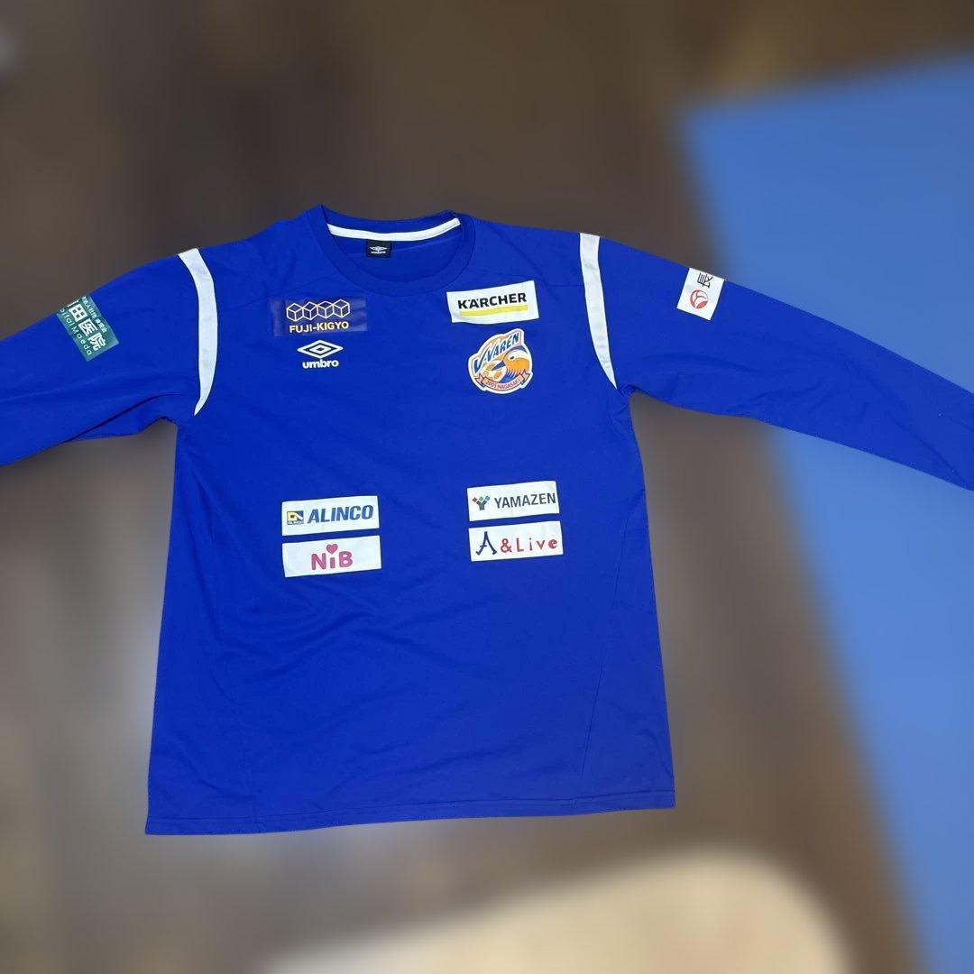 青の長袖Tシャツ XL TOPPAN KARCHER v.ファーレン長崎ウェア