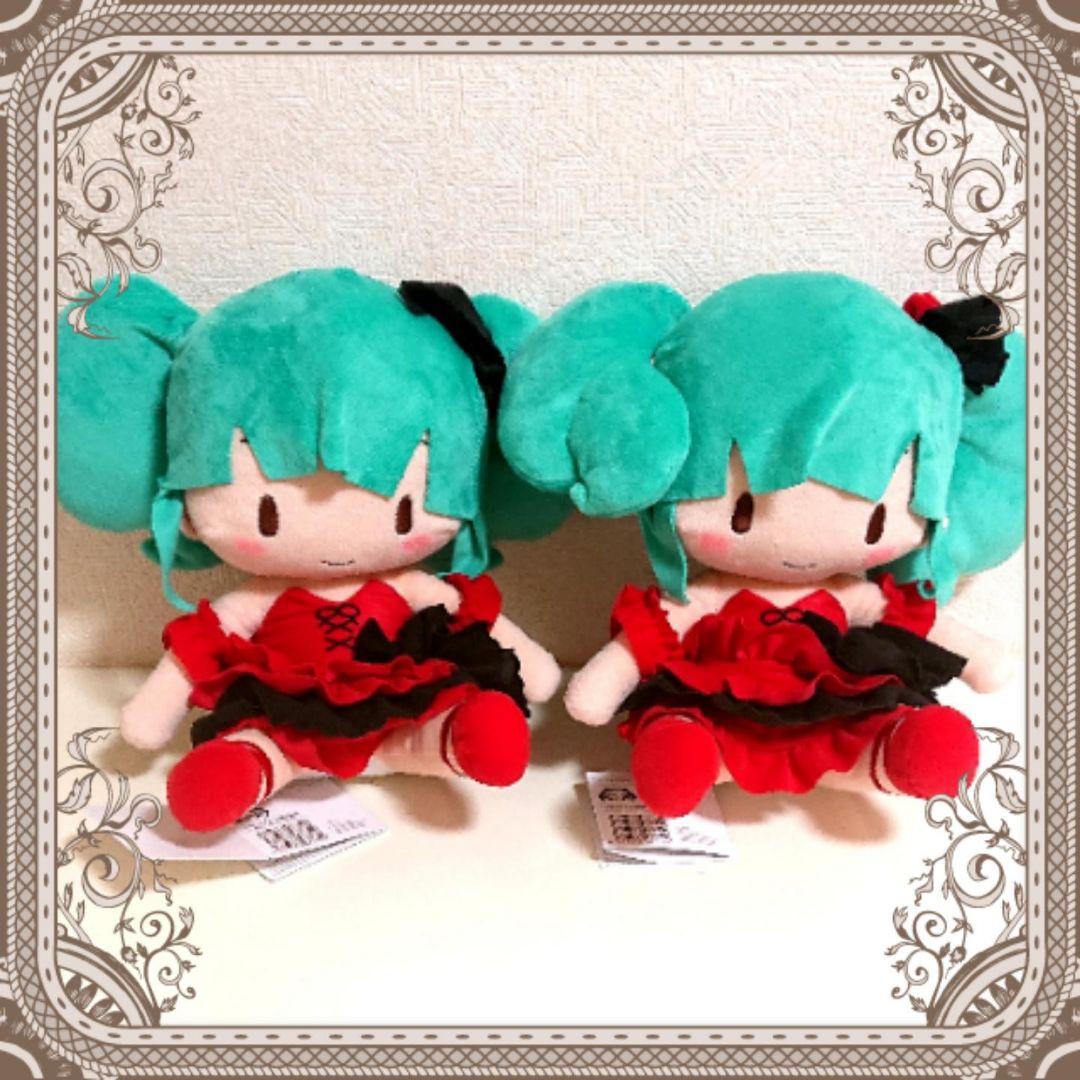 初音ミク ふわぷちL ぬいぐるみ 2種４点セット