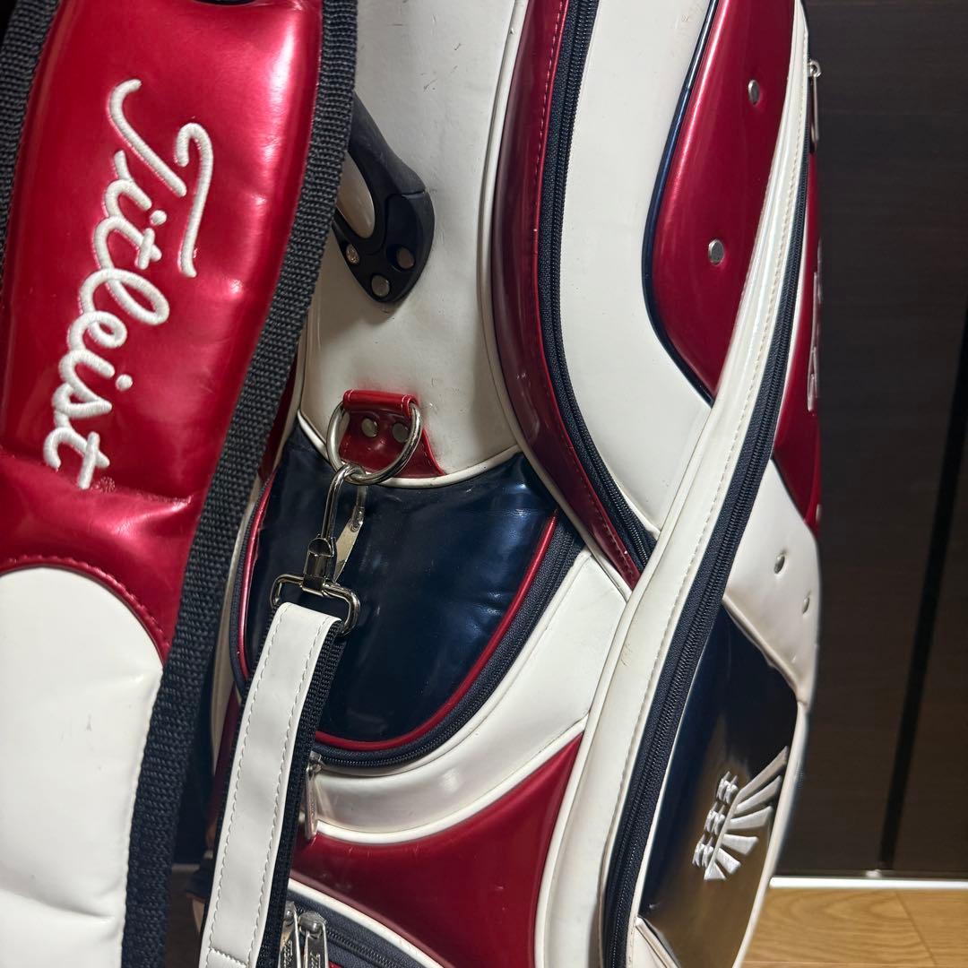 Titleist キャディバッグ ゴルフバッグ 赤・白・青