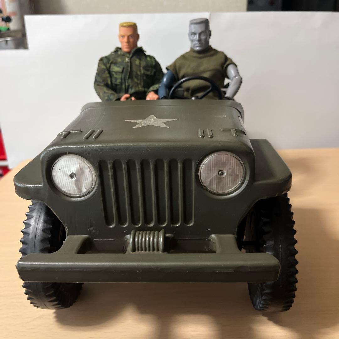 GI.joe コンバットジープ　1970年代 サイズ　1/6 人形2体付き