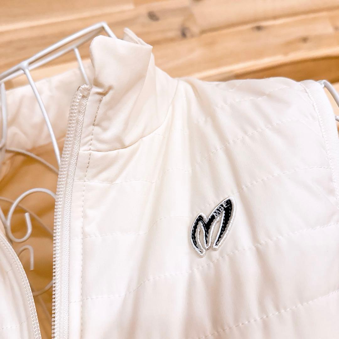 【マスターバニーエディション】キルティング リブ切り替え 中綿ベスト ゴルフ 白