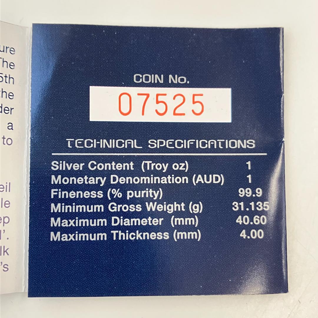 オーストラリア造幣局発行 人類初の月面歩行35周年記念　2004年