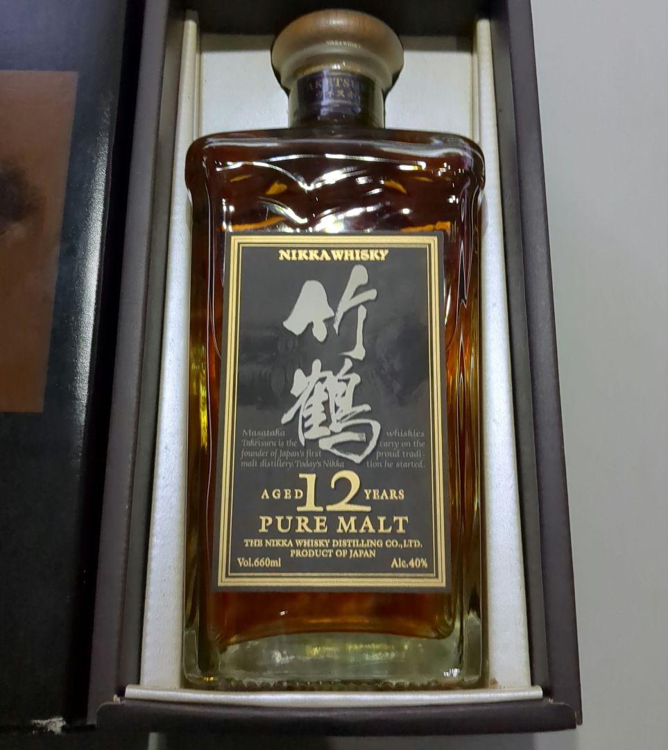 NIKKA 竹鶴 12年 ピュアモルト 660ml　旧ラベル角瓶　新品未開封