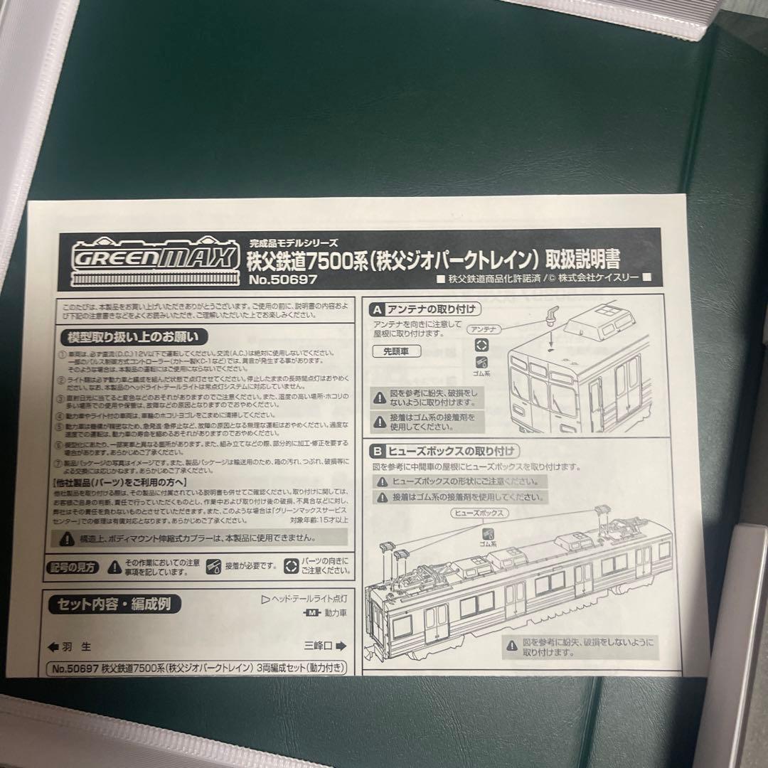グリーンマックス 50697 秩父鉄道7500系 ジオパークトレイン