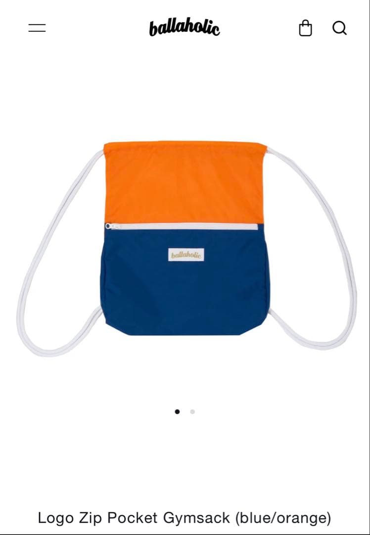 ballaholic logo zip pocket 即完売