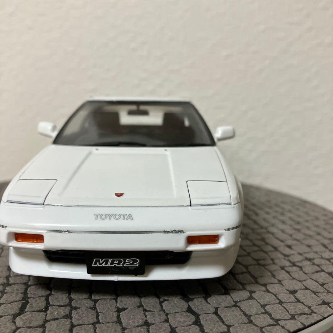 ハセガワ トヨタ MR2 AW11 ホワイト プラモデル　ジオラマ